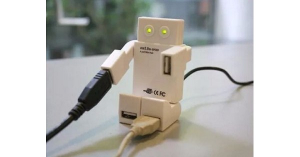 USB ÇOKLAYICI - USB HUB - ROBOT ŞEKLİNDE TASARIM USB HUB